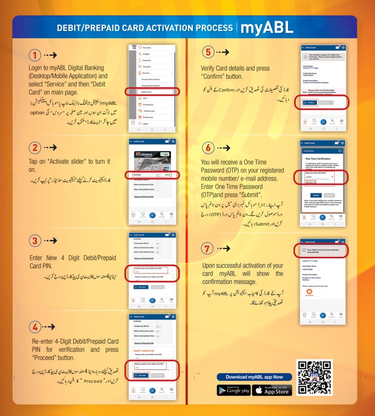 Self Card Activation Service for Debit and Prepaid Cards - ABL