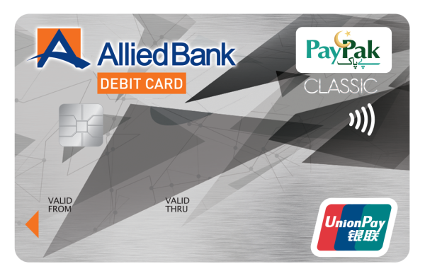 Allied UnionPay PayPak Classic Debit Card – Allied Bank